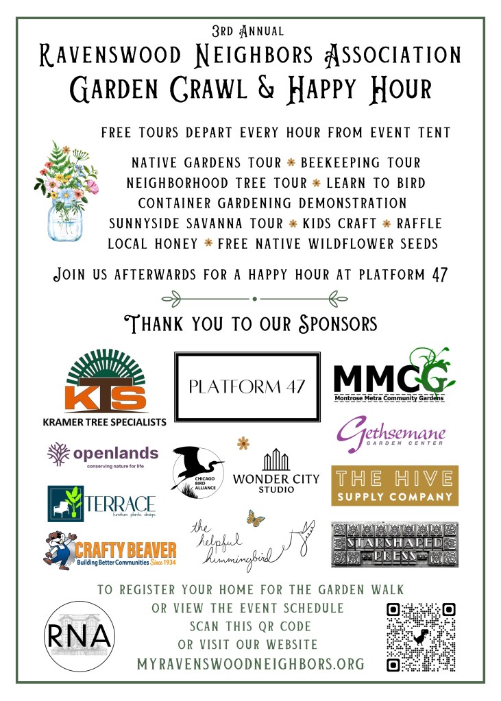 GARDEN CRAWL – RAVENSWOOD NEIGHBORS ASSOCIATION