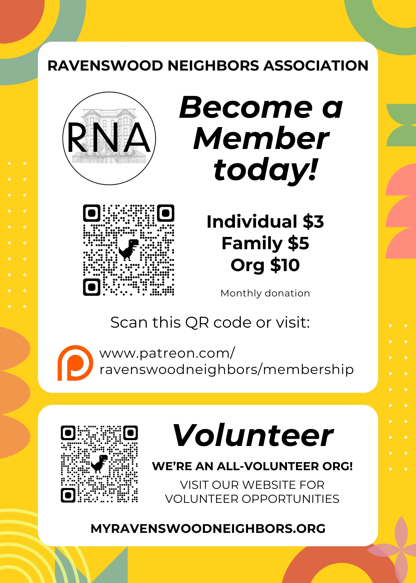 MEMBERSHIP – RAVENSWOOD NEIGHBORS ASSOCIATION